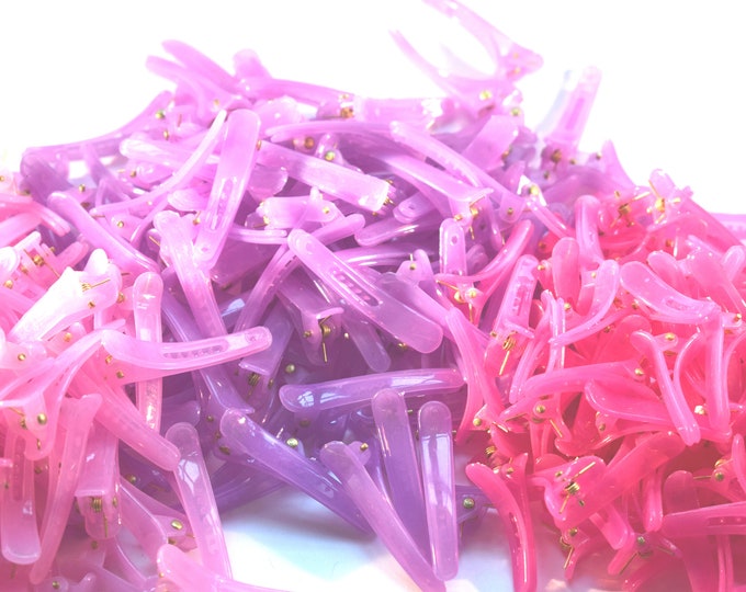 PLASTIC Translucent Alligator Clips With Teeth - Etsy