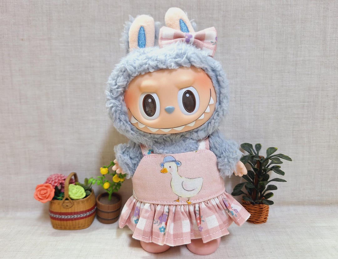 Labubu Macaron Outfit, Labubu Dress, Labubu Clothes,little Duck Printed ...