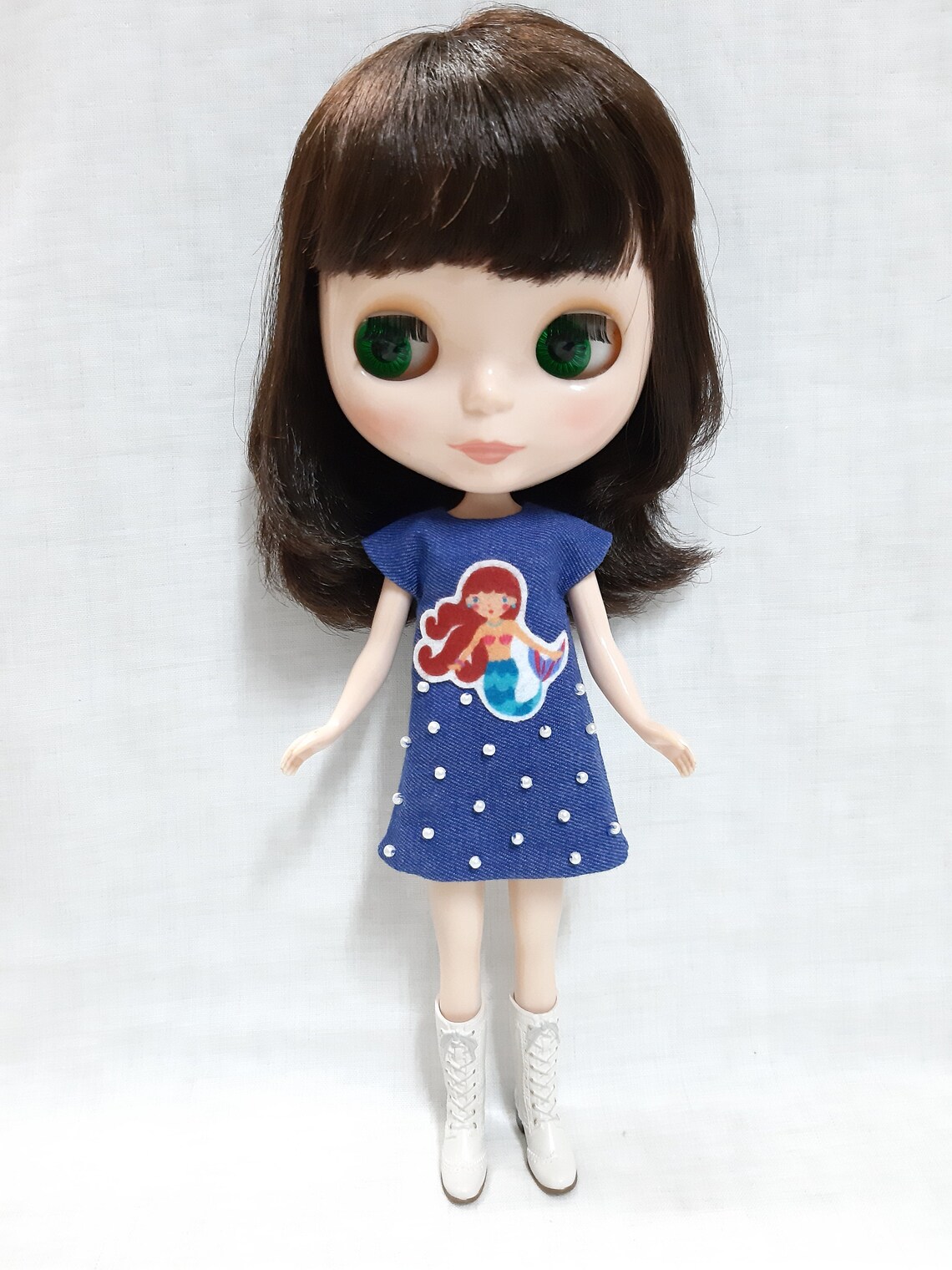 Little Mermaid Dress for Blythe, Licca, Skipper, Susie Sad Eyes - Etsy