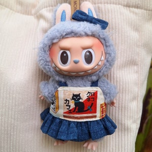 Labubu Macaron Outfit, Labubu Dress, Labubu Clothes,cat Lover Printed ...