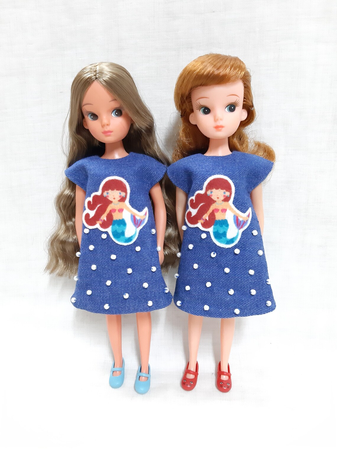 Little Mermaid Dress for Blythe, Licca, Skipper, Susie Sad Eyes - Etsy