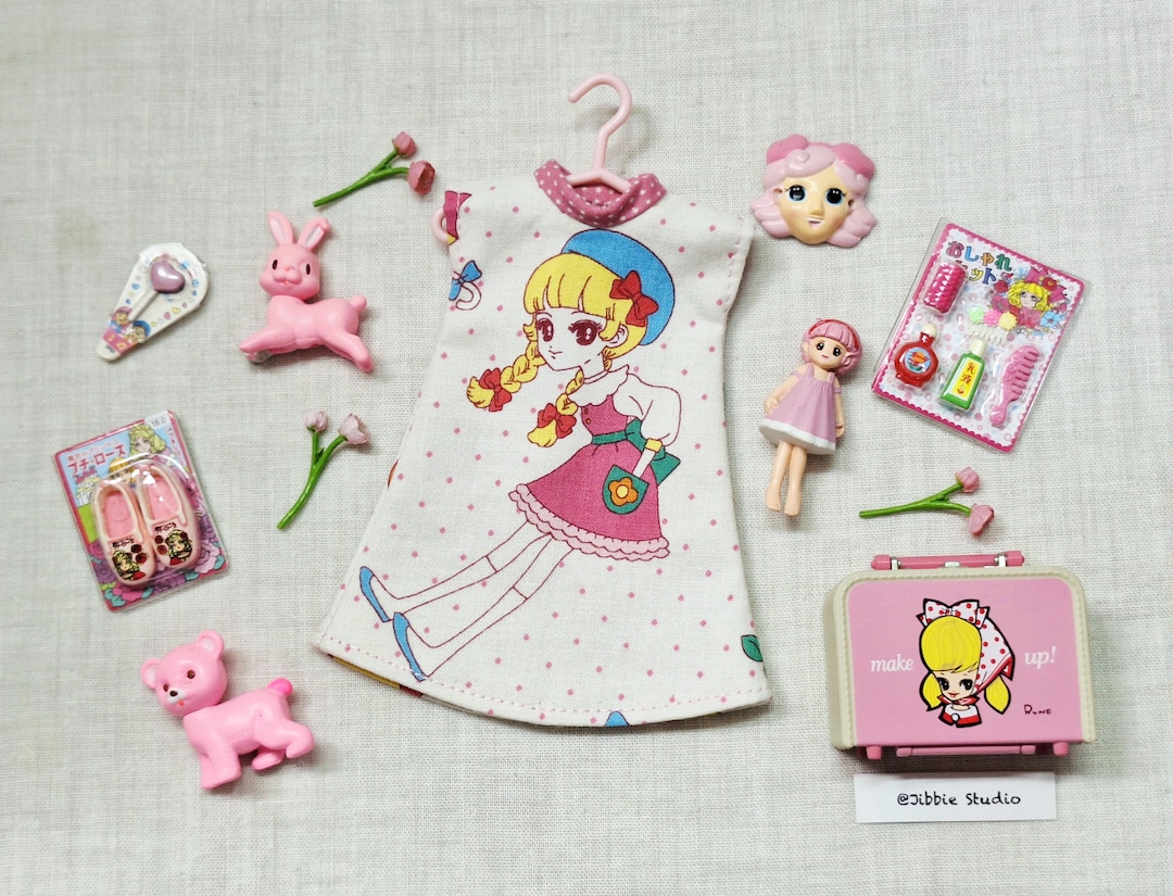 Vintage Girl Anime Dress for Neo Blythe /licca /ruruko/skipper/holala ...
