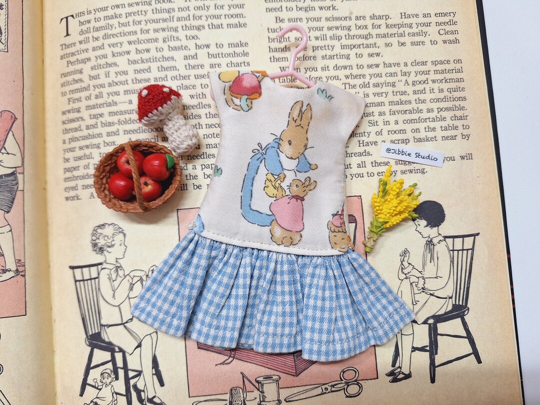 Peter Rabbit Dress : for Blythe, Licca, Skipper, Holala, Ruruko, Susie ...