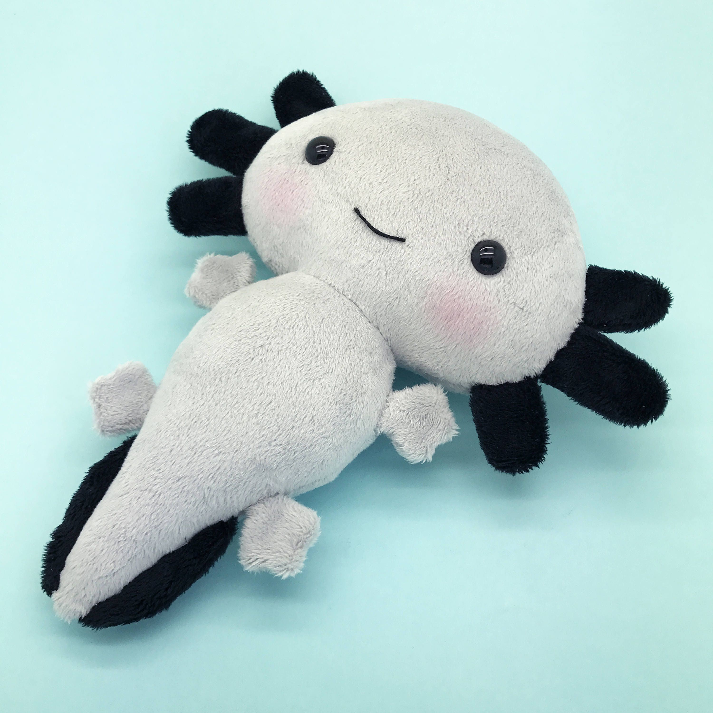 Grey axolotl plush toy Stuffed toy axolotl axolotl softie | Etsy
