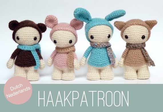 DUTCH / NEDERLANDS Amigurumi crochet pattern of four cute | Etsy
