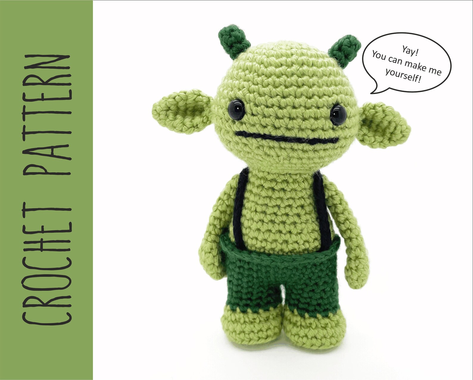 Monster Amigurumi Crochet PATTERN, Crochet Cute Monster Pattern ...