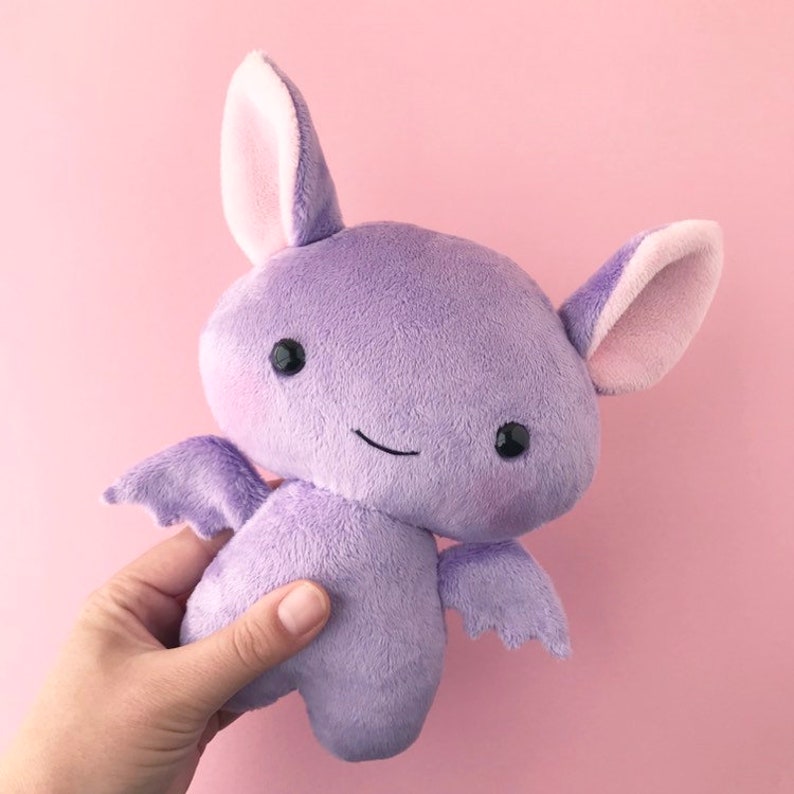 Bat Plush Toy Cute Stuffed Bat Purple Bat Bat Softie - Etsy