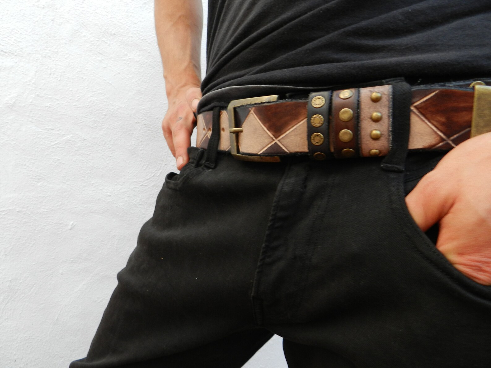 Men's Belt, Leather Belts, Men Leather Belt. Crafted Belt, Design Belt ...