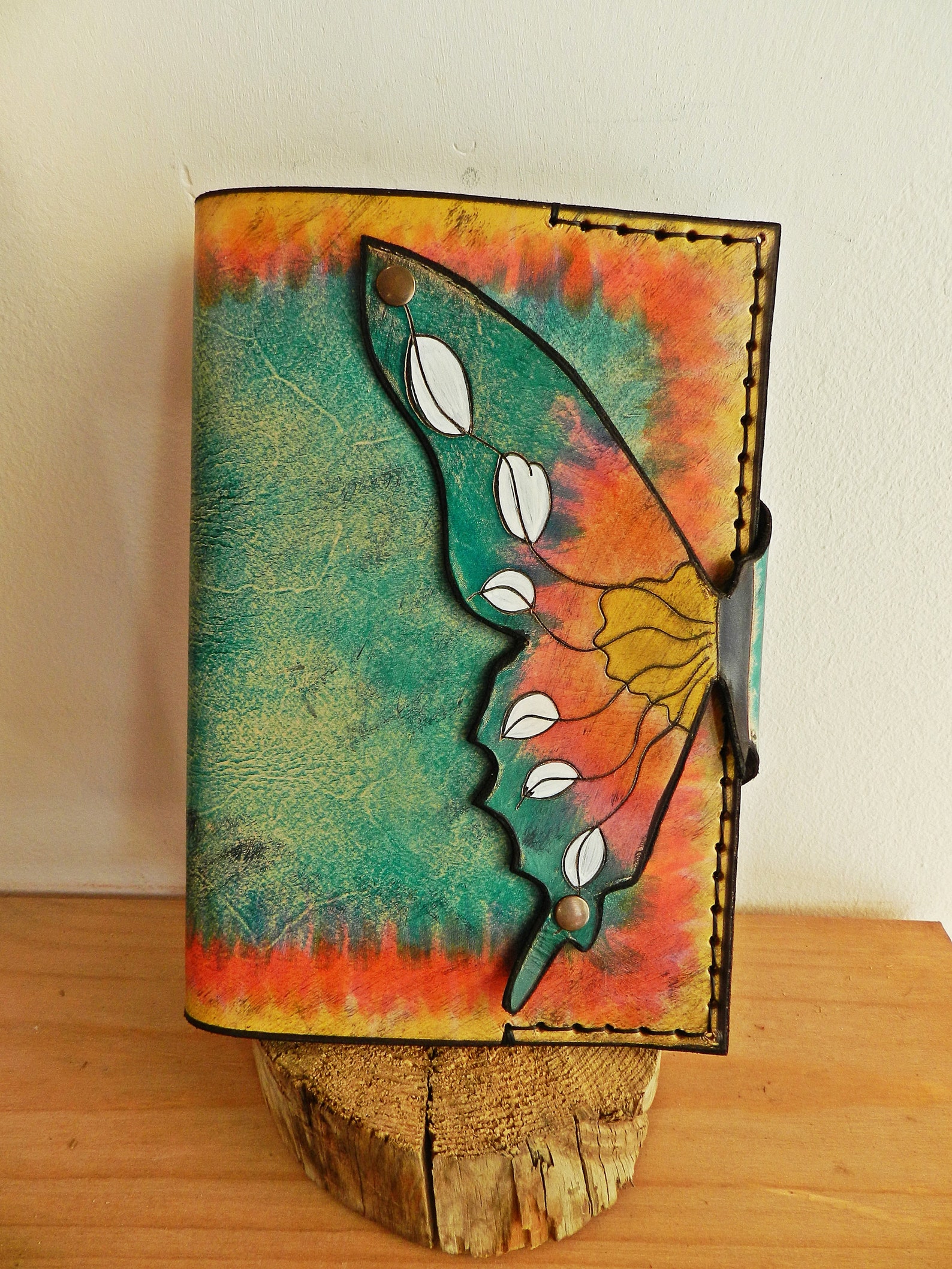 Butterfly Notebooks Leather Notebooks Personalized Leather - Etsy