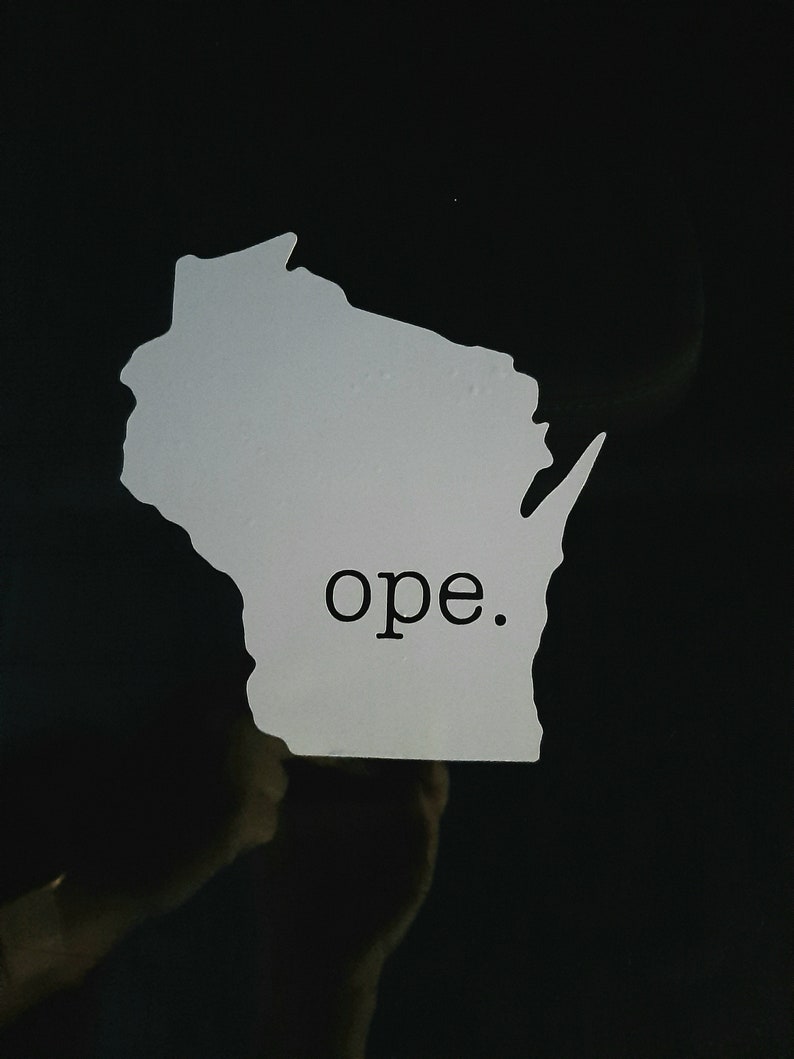 Wisconsin Ope Decal Vinyl Car Decal Permanent Vinyl Decal | Etsy