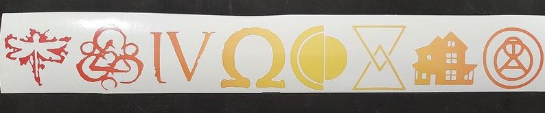 Coheed and Cambria Album Symbols Decals | Keywork | Dragonfly - Etsy