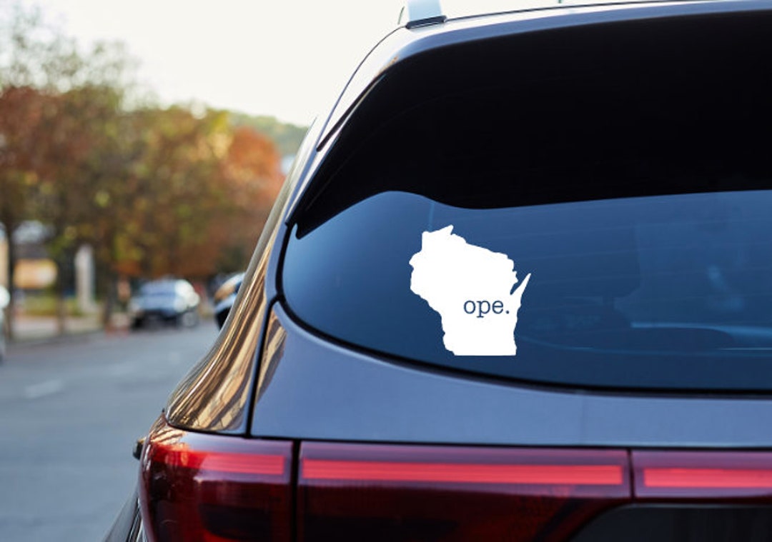 Wisconsin Ope Decal Vinyl Car Decal Permanent Vinyl Decal - Etsy