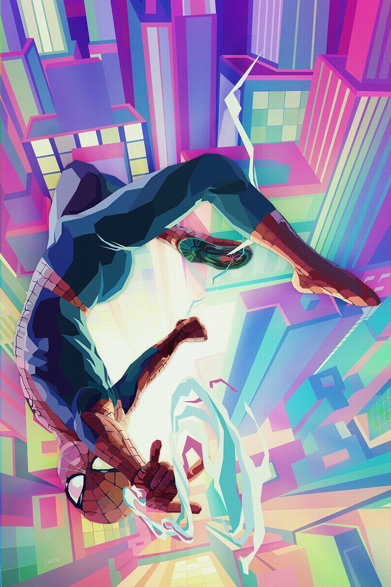 Spider-man Peter Parker 24x36 | Etsy