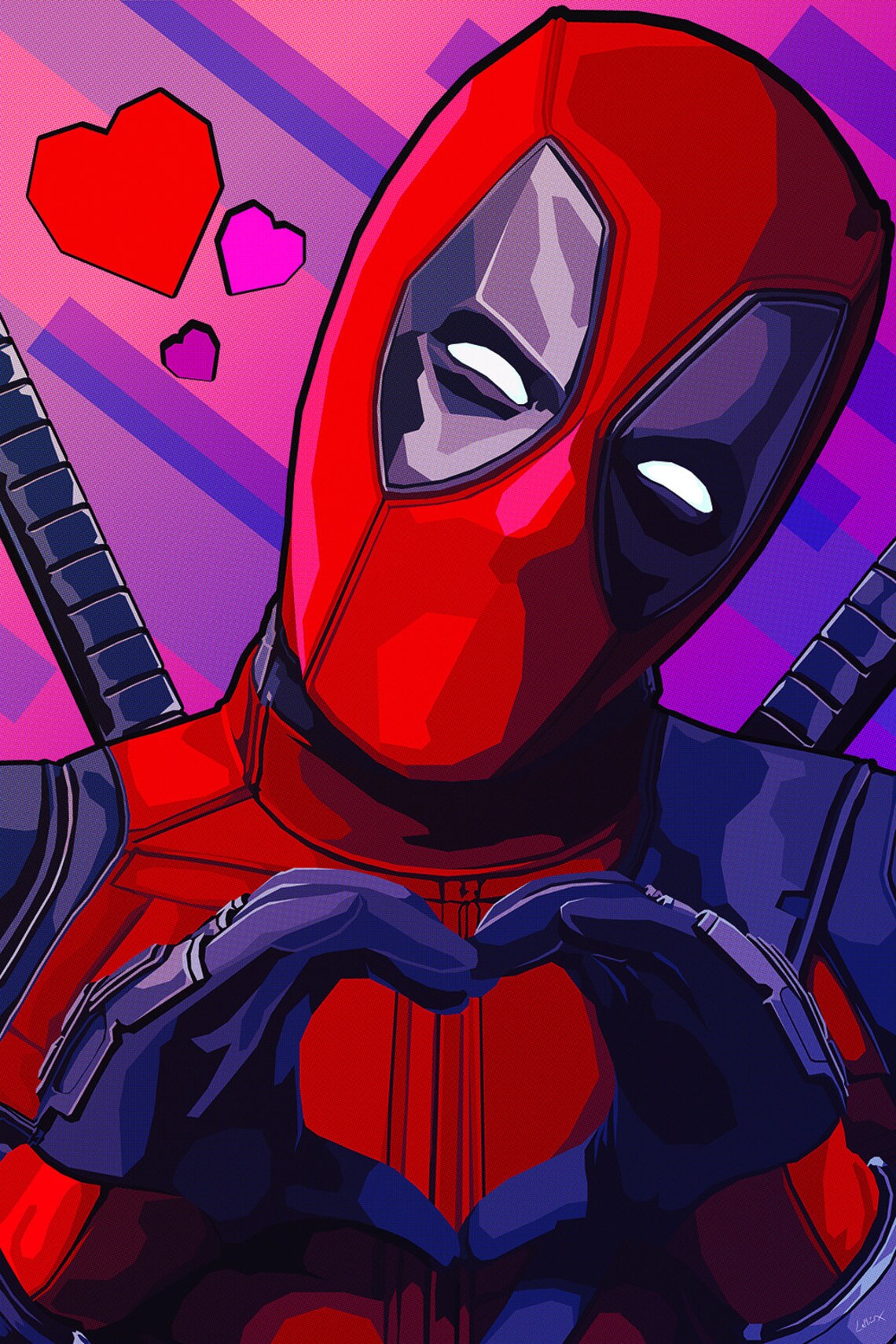 Deadpool yukio 24x36 | Etsy