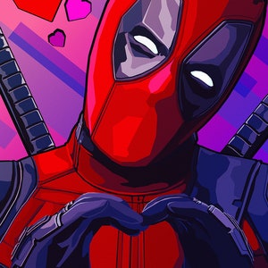 Deadpool yukio 24x36 - Etsy