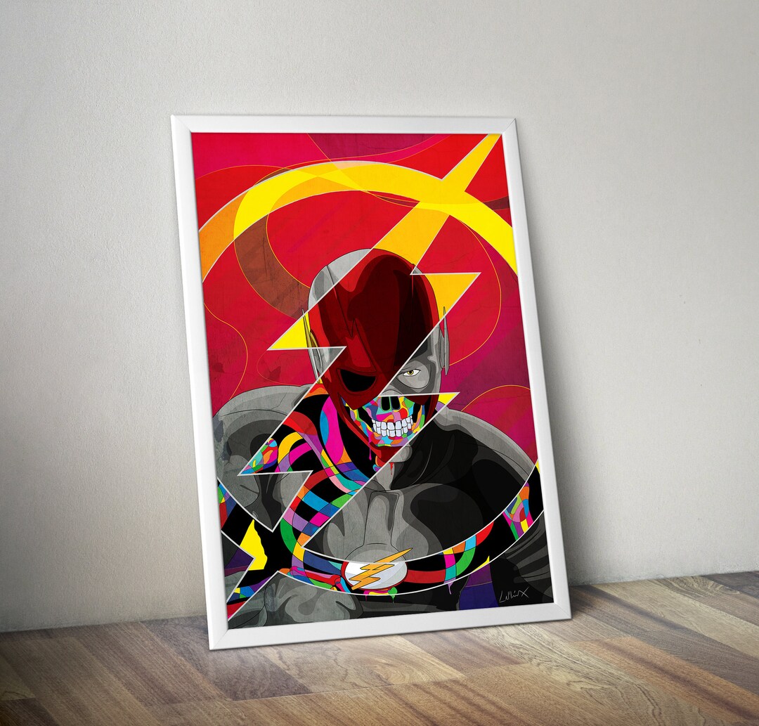 The Flash Portrait 24x36 - Etsy