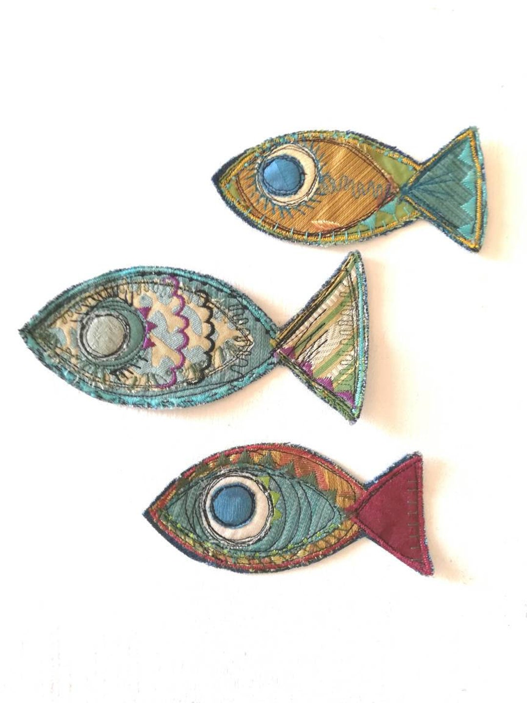 Sewing Patches, Fish Patches, 3 Pieces - Etsy