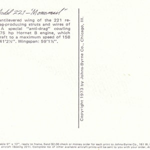 Boeing Model 221 "monomail" - Vintage United Airlines Roy Andersen ...