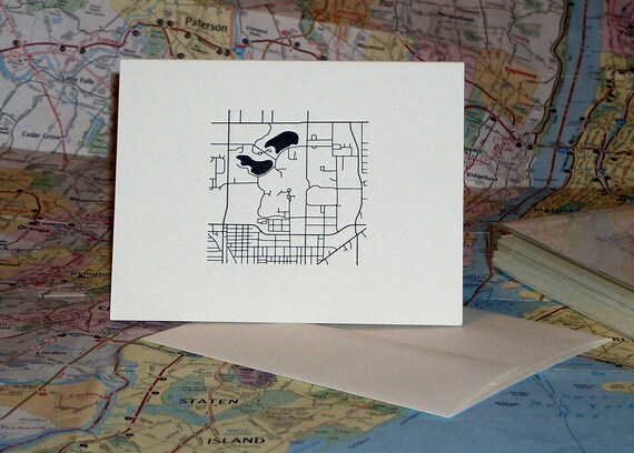 Notre Dame University Campus Note Cards Letterpress Design | Etsy