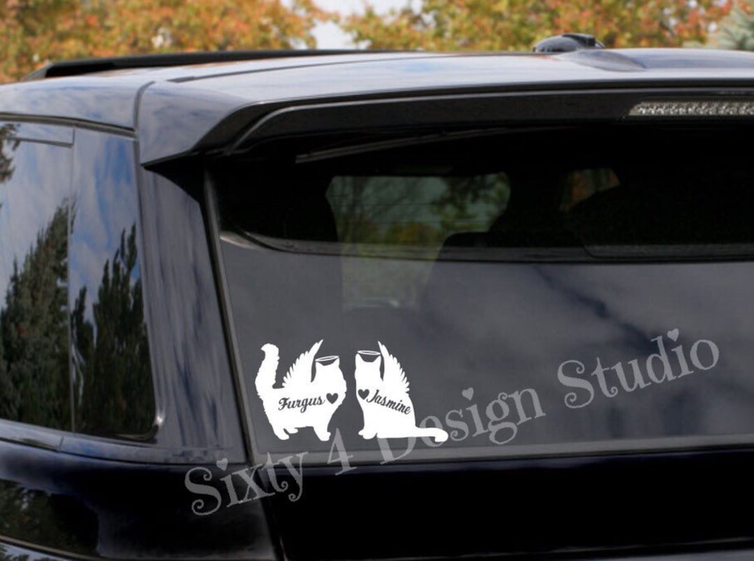 Custom Cat Pet Memorial Decal - Etsy