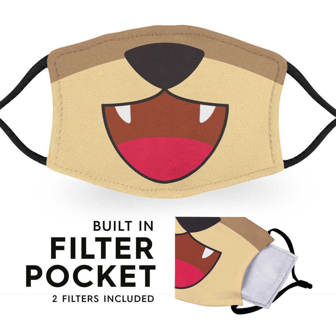Grizzly Bear Mouth - Reusable Adult Face Masks - 2 Filters Included - Etsy