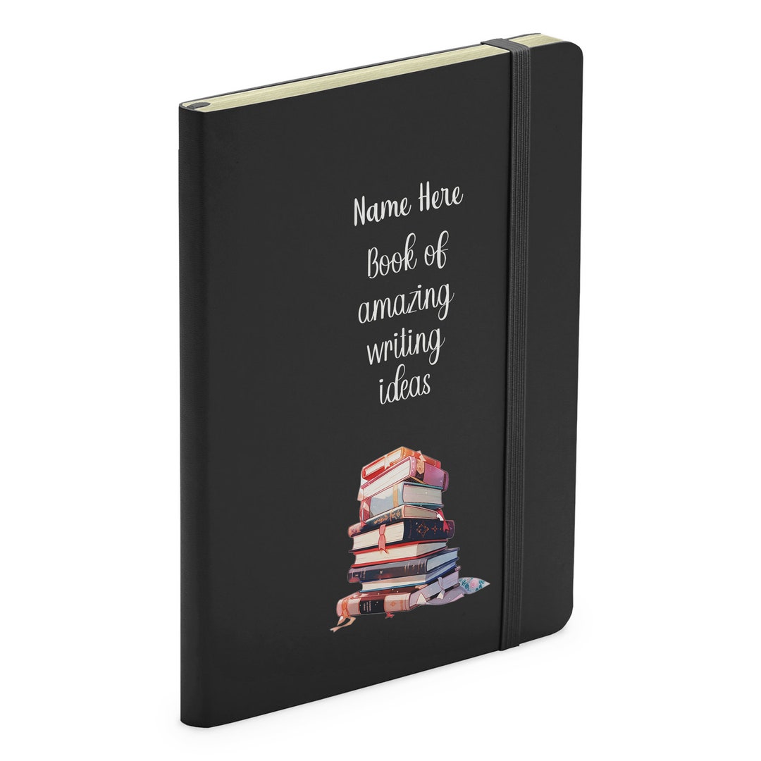 Personalised Book of Amazing Writing Ideas - Writer Gift Soft Touch ...