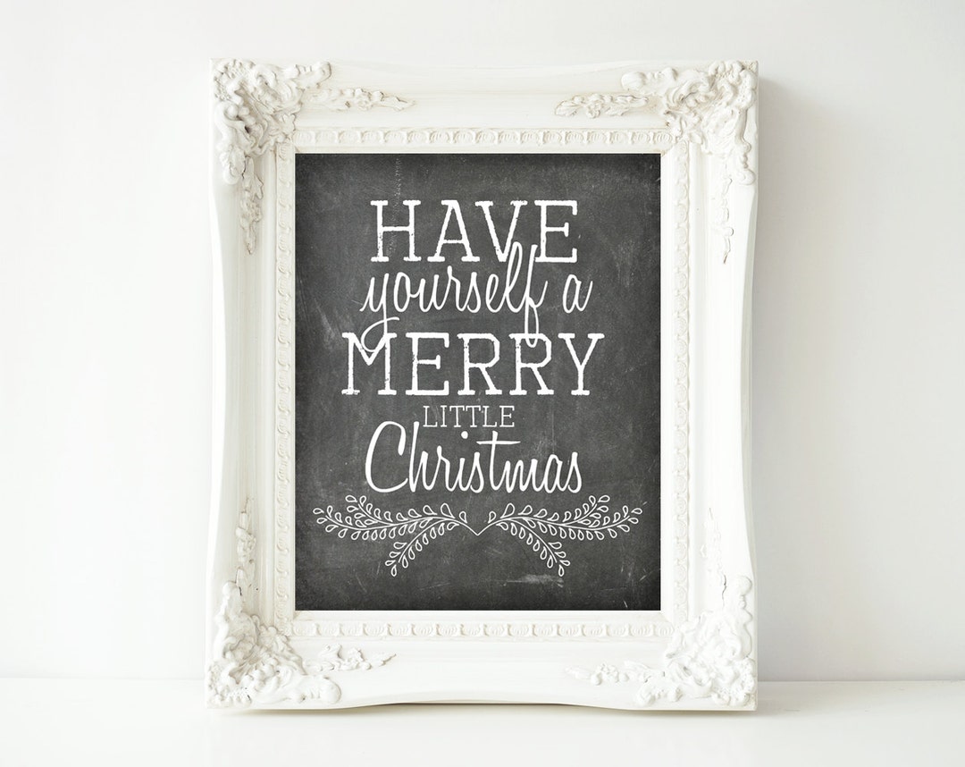 Printable Christmas Sign-8x10-instant Download-merry Little Christmas ...