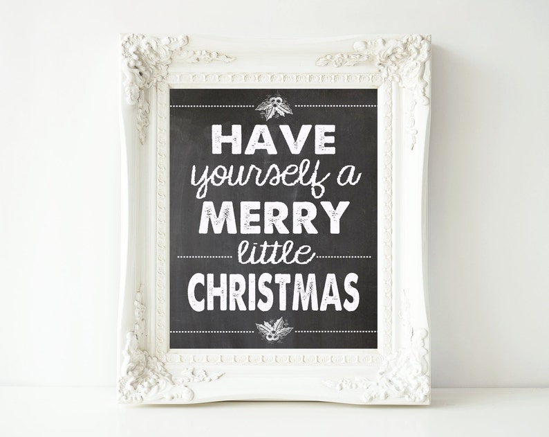 Printable Christmas Sign-8x10-instant Download-have Yourself a - Etsy
