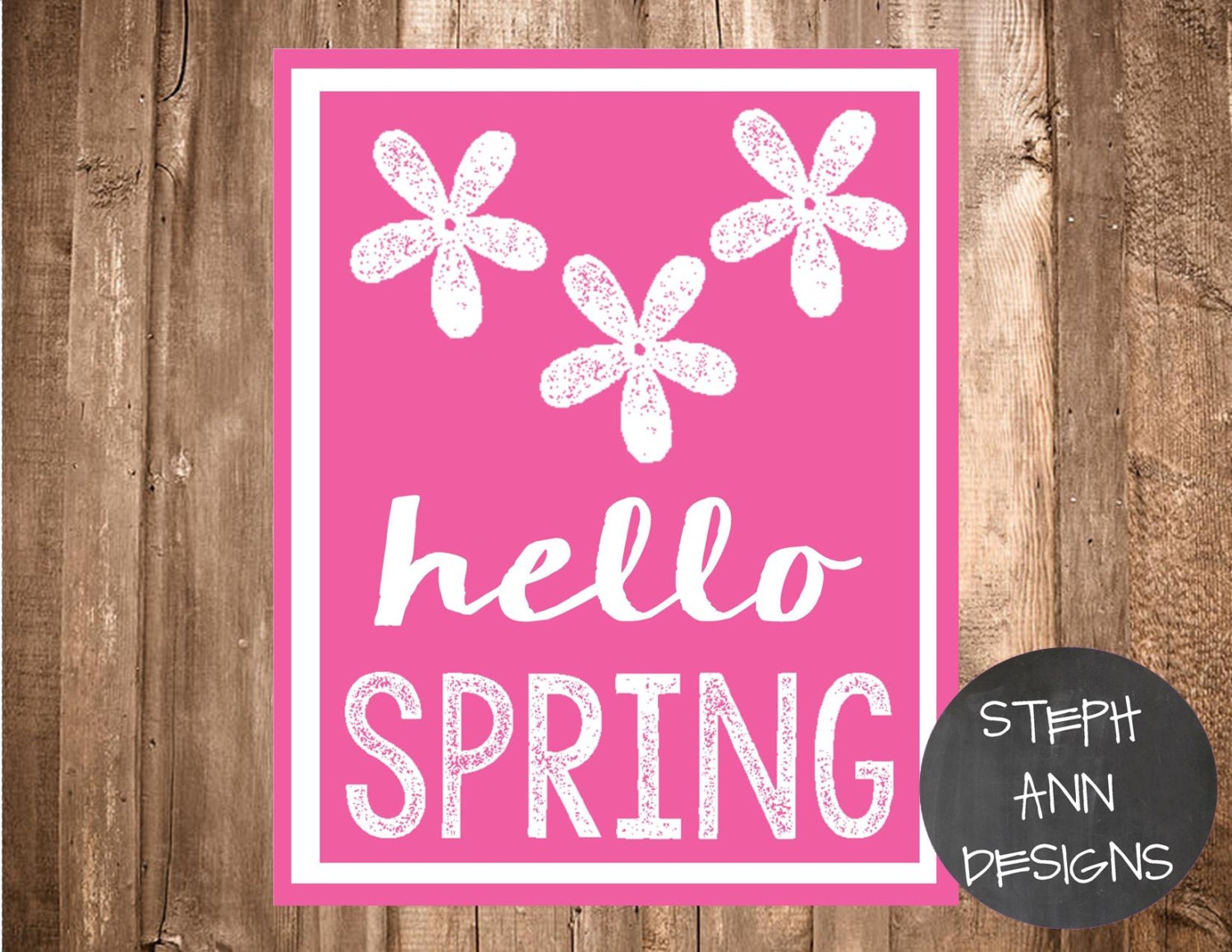 SALE Hello Spring-Printable Sign-Printable 8x10 Decor | Etsy