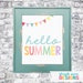 Hello Summer Printable Sign-printable 8x10 Decor - Etsy
