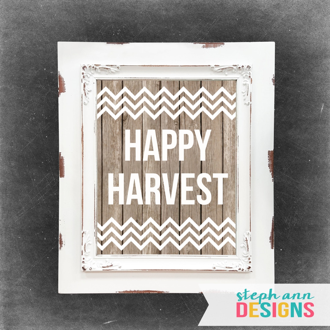 Printable Happy Harvest Sign-8x10-instant Download - Etsy