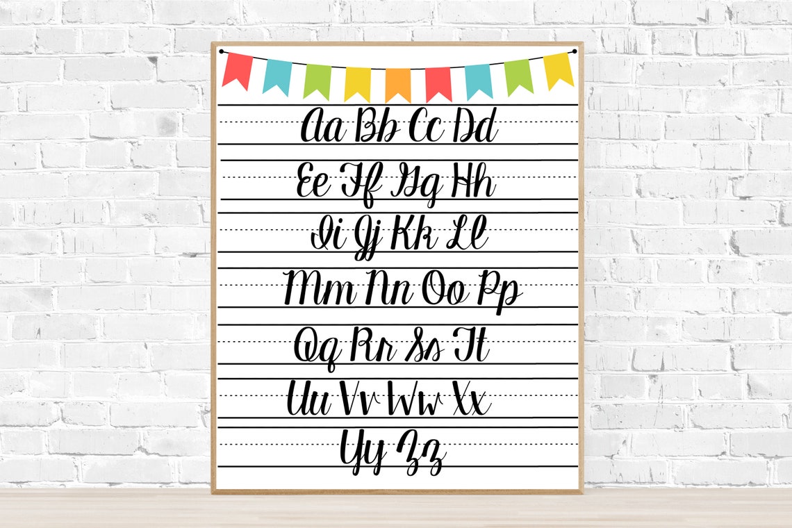 Alphabet Poster Printable 8x10 and 11x14 Size - Etsy