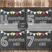 Monthly Chalkboard Pictures for Baby Boy or Girl-printable Monthly ...