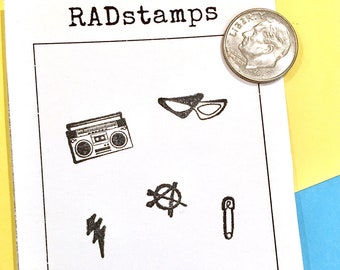 Punk Rubber Stamp - Etsy