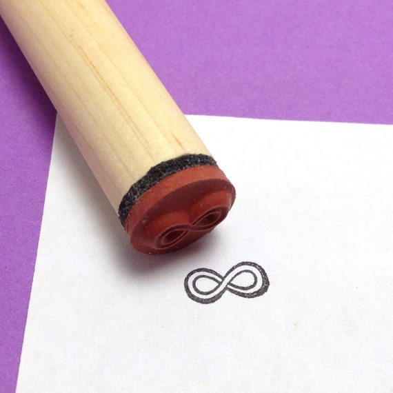 Items similar to Infinity Rubber Stamp on Etsy