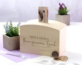 Honeymoon fund box | Etsy