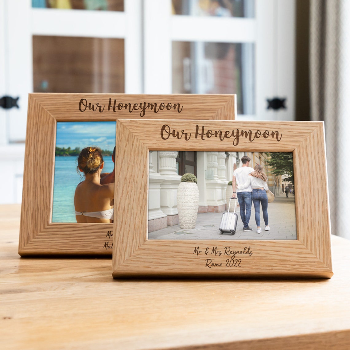 Honeymoon Photo Frame Personalised Honeymoon Frame - Etsy