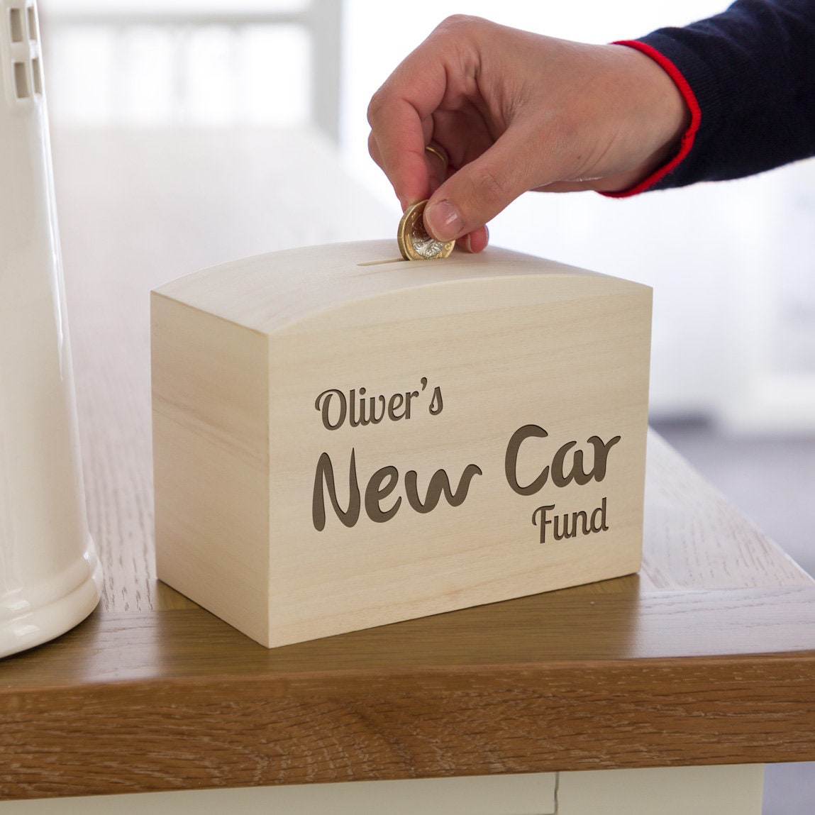 Car Money Box Car Fund Personalised Money Box New Car | Etsy