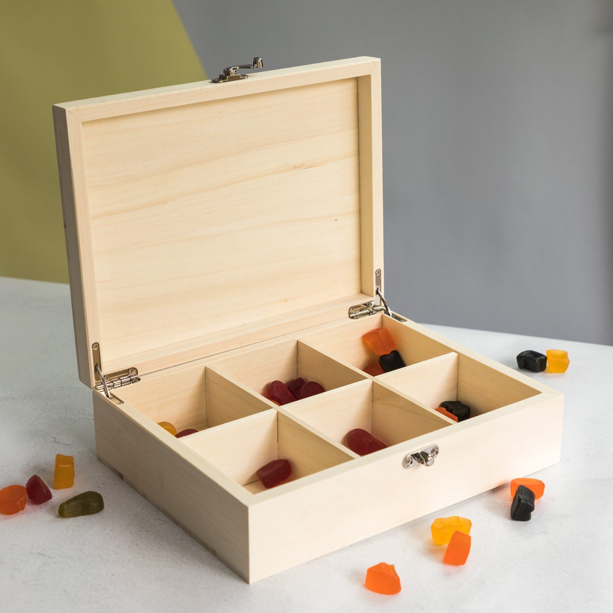 Sweetie Box Personalised Sweet Box 6 Compartments Sweetie - Etsy 日本