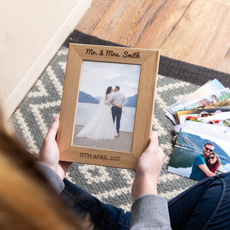 Wedding Photo Frame Personalised Wedding Frame Wedding | Etsy