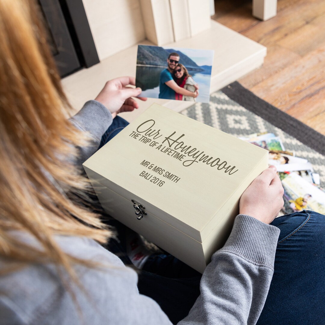 Honeymoon Keepsake Box Our Honeymoon Personalised Keepsake Box Memory ...