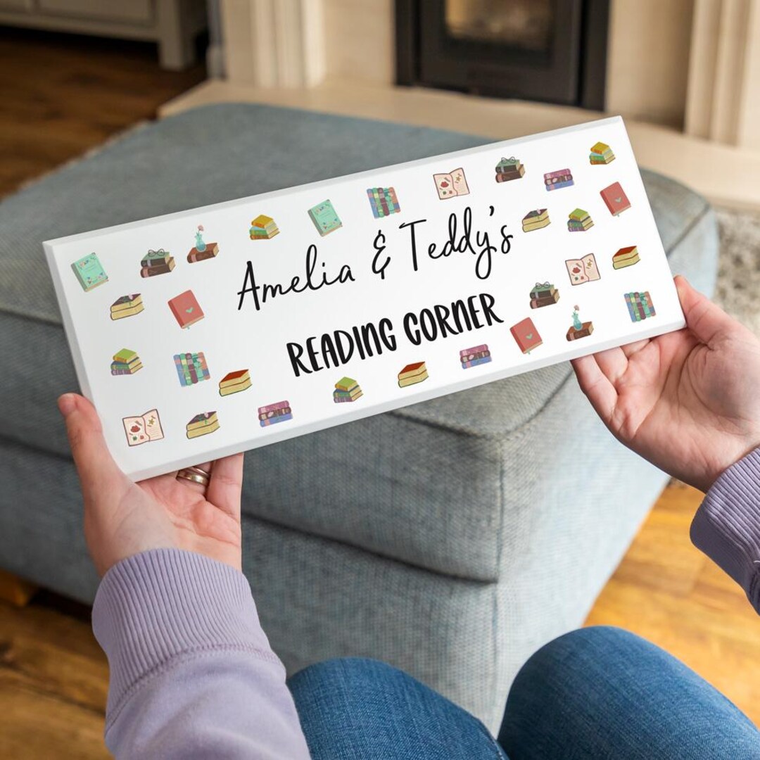 Reading Corner Sign Book Nook Sign Reading Room Sign Home Library Sign ...