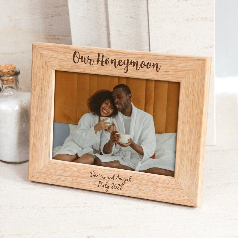 Honeymoon Photo Frame Personalised Honeymoon Frame - Etsy