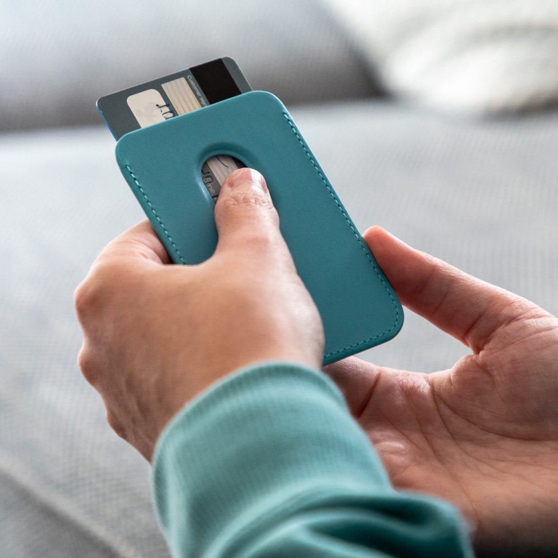 Magsafe Wallet Personalised Magsafe Wallet Vegan Leather - Etsy UK