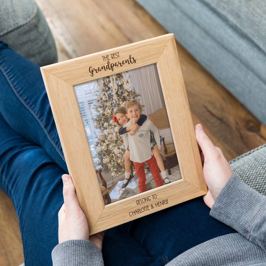 Grandchildren Photo Frame, Personalised Grandchild Picture Frame, Gift ...