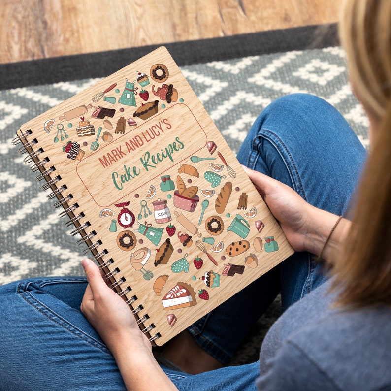 Personalised Baking Recipe Book Recipe Journal Recipe - Etsy