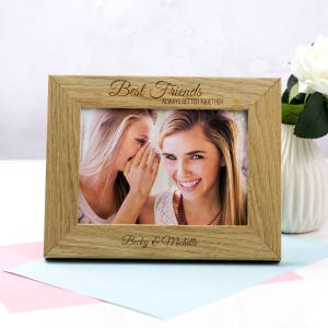 Best Friends Photo Frame Personalised Best Friends Frame Gift for Best ...