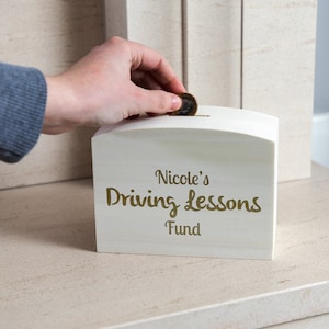 Driving Lessons Money Box Driving Lessons Fund - Etsy