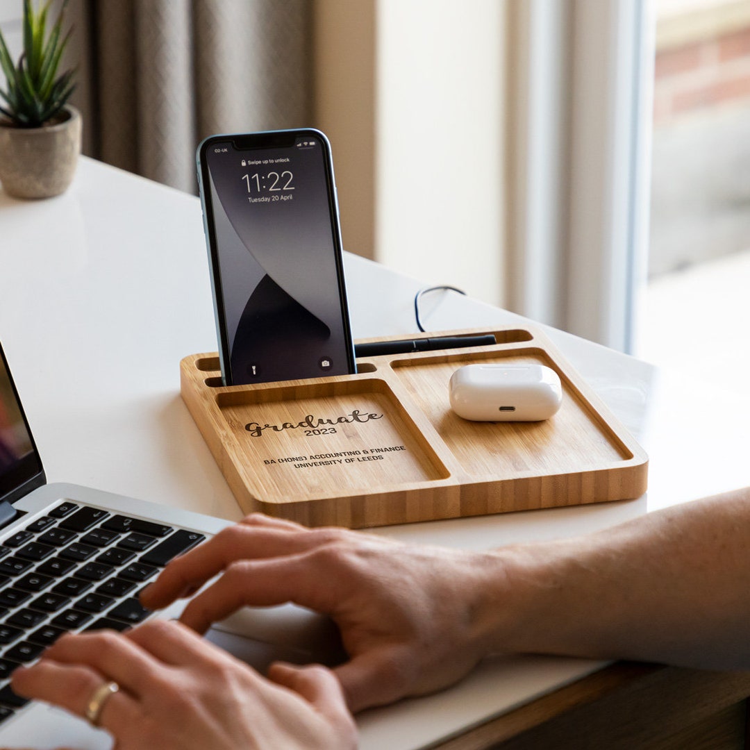 Desk Tidy Wireless Charger Graduation Gift Wireless Charging Pad ...