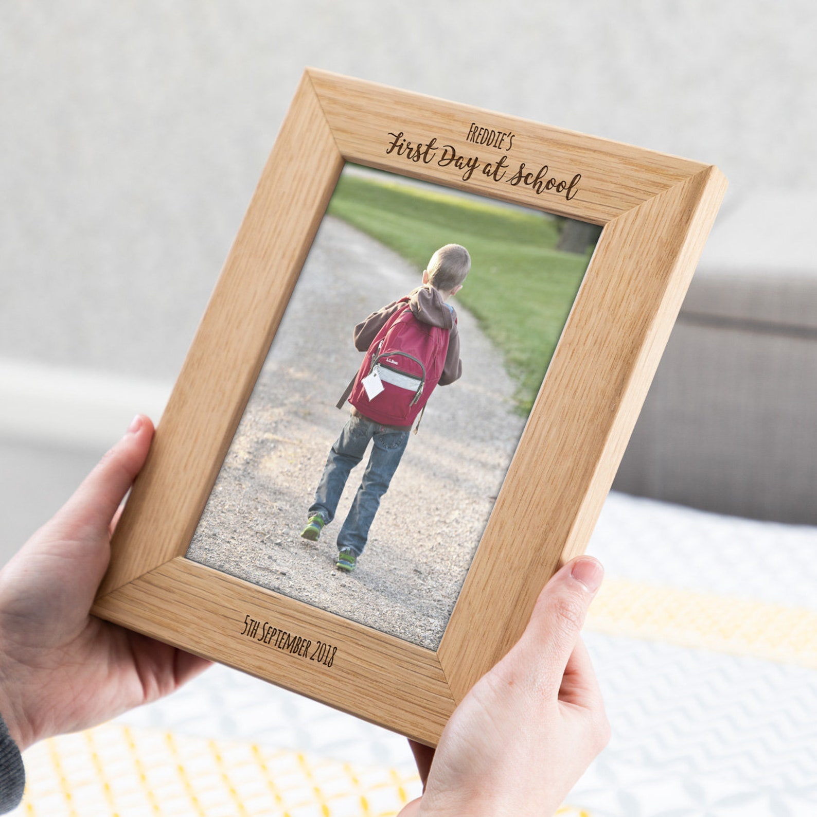 First Day at School Photo Frame Personalised School Photo - Etsy